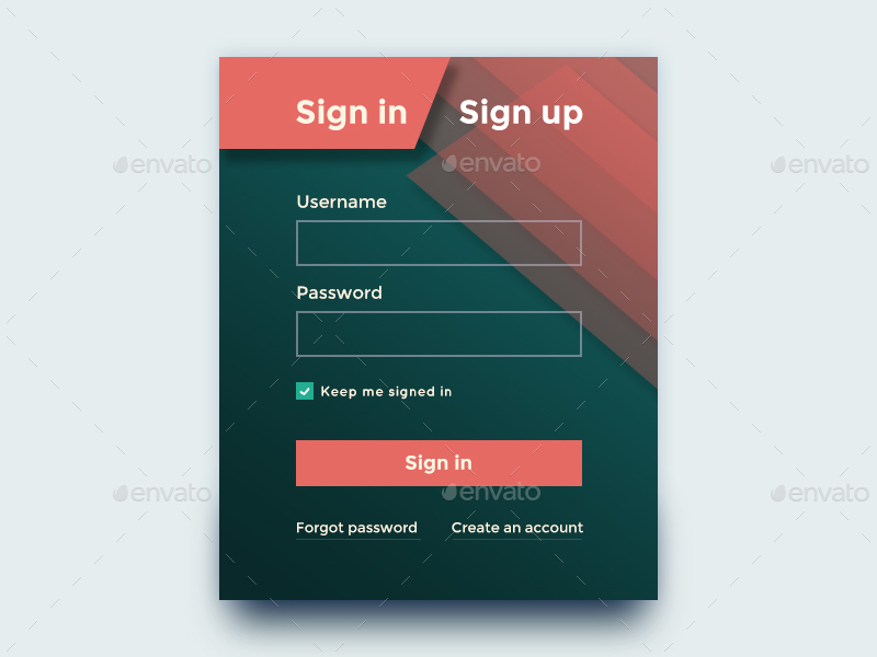 Modern Web Forms, Web Elements | GraphicRiver